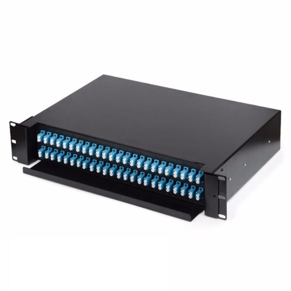 Fiber Patch Panel 48Ports Installed 96Core LC UPC Coupler High density ...